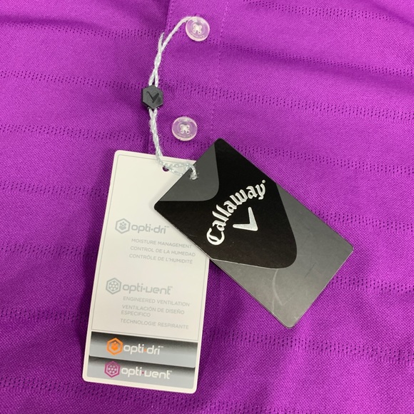 Callaway | Shirts | Callaway Cgm45 Purple Magic Mens Optivent Polo ...